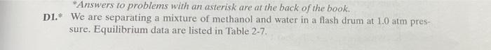 Solved *Answers to problems with an asterisk are at the back | Chegg.com