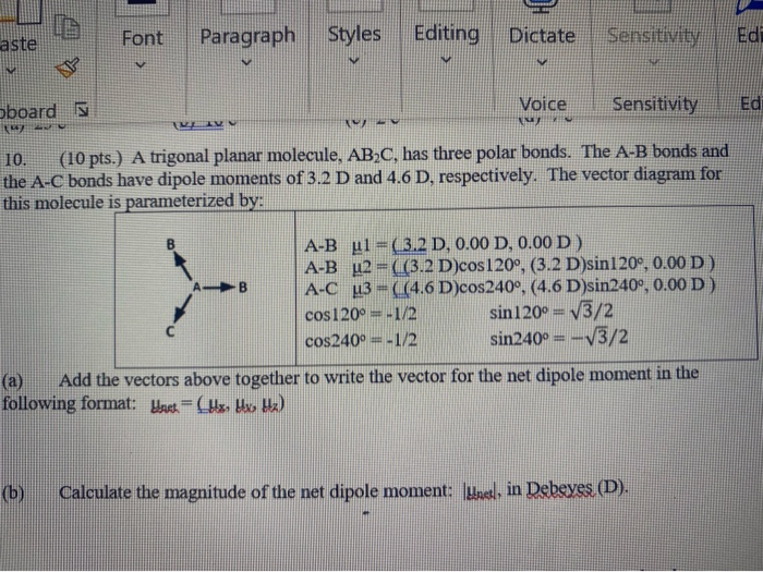 Solved aste Font Paragraph Styles Editing Dictate | Chegg.com