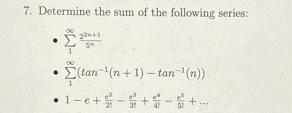 Solved Determine the sum of the following | Chegg.com