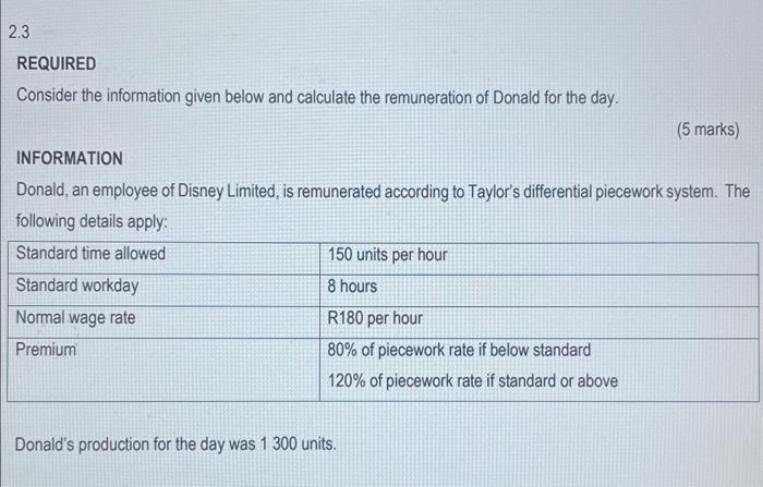 Solved REQUIRED Consider the information given below and | Chegg.com