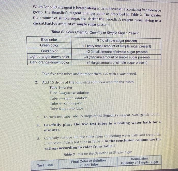 Solved When Benedict's reagent is heated along with | Chegg.com