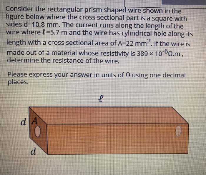 Solved Consider the rectangular prism shaped wire shown in | Chegg.com