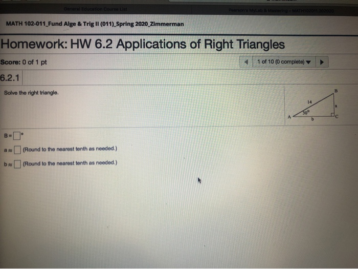 Solved MATH 102-011_Fund Alge & Trig || (011) Spring | Chegg.com