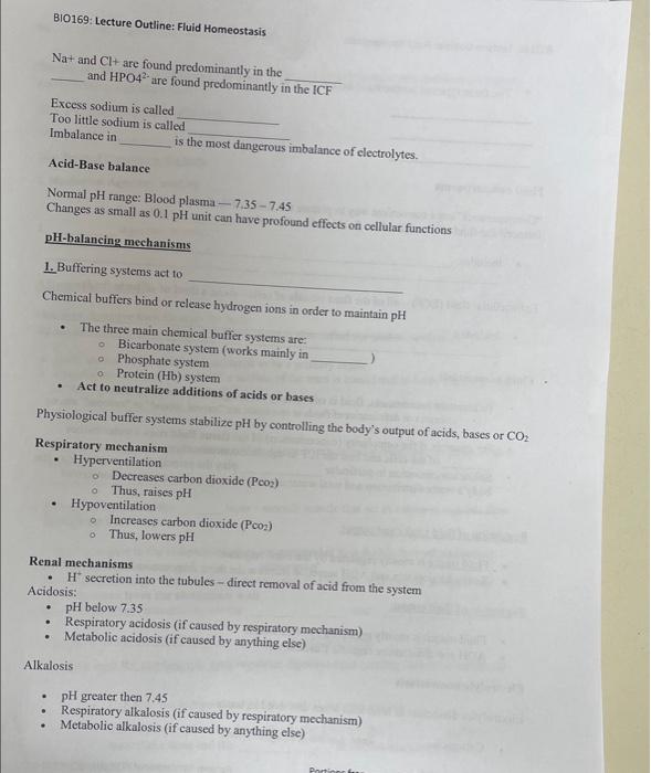 Solved Chemical buffers bind or releuse hydrogen ions in | Chegg.com