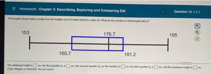 Solved = Homework: Chapter 3: Describing, Exploring and | Chegg.com