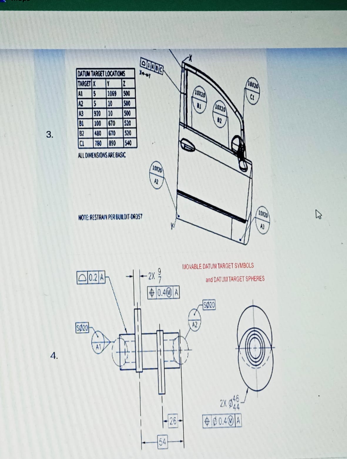 Analyze Engineering Drawings Find Mark And Explain Chegg