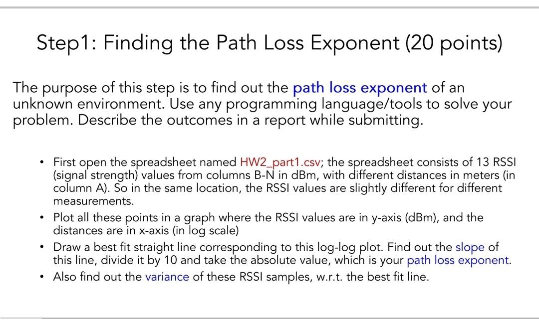 Solved Step 2: Range Estimation (20 points) The purpose of | Chegg.com
