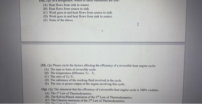 Solved (1). Multiple choice questions ( 21 points) (Ia). | Chegg.com