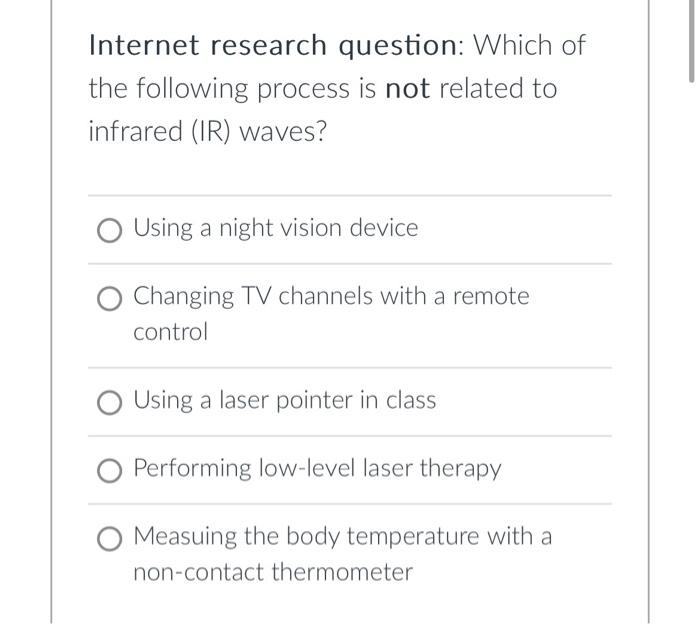 Solved Internet research question: Which of the following | Chegg.com