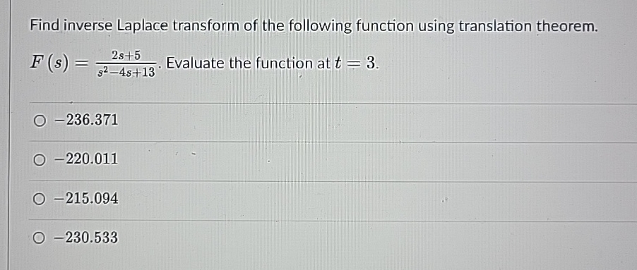 Solved Find inverse Laplace transform of the following | Chegg.com
