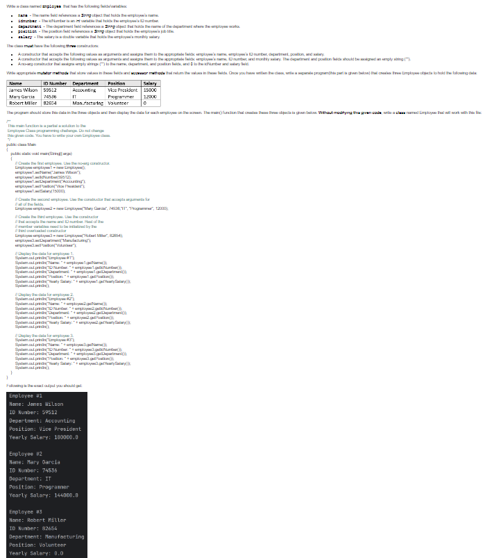 Solved In java please. Thank you | Chegg.com