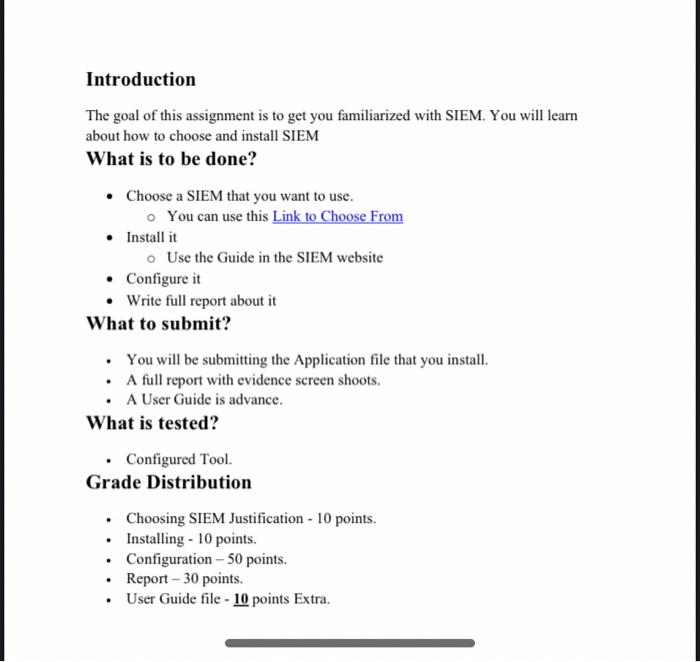 Assignment - sIEIn Introduction This assignment aims | Chegg.com