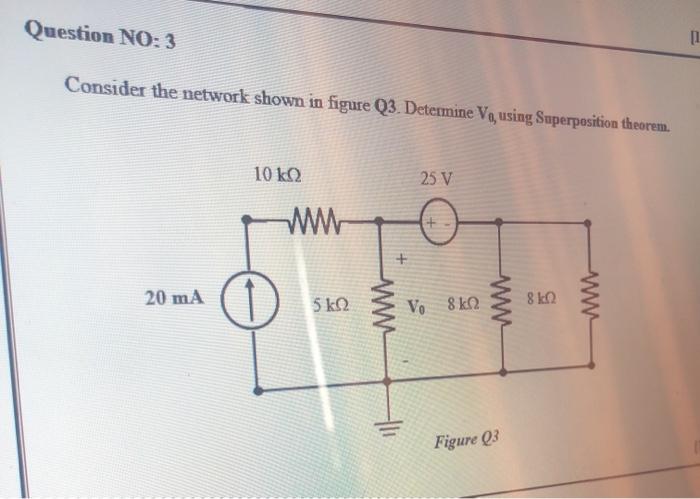 Solved Question NO: 3 Consider the network shown in figure | Chegg.com