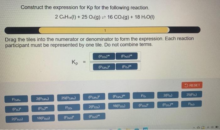 Solved Construct the expression for Kp for the following | Chegg.com