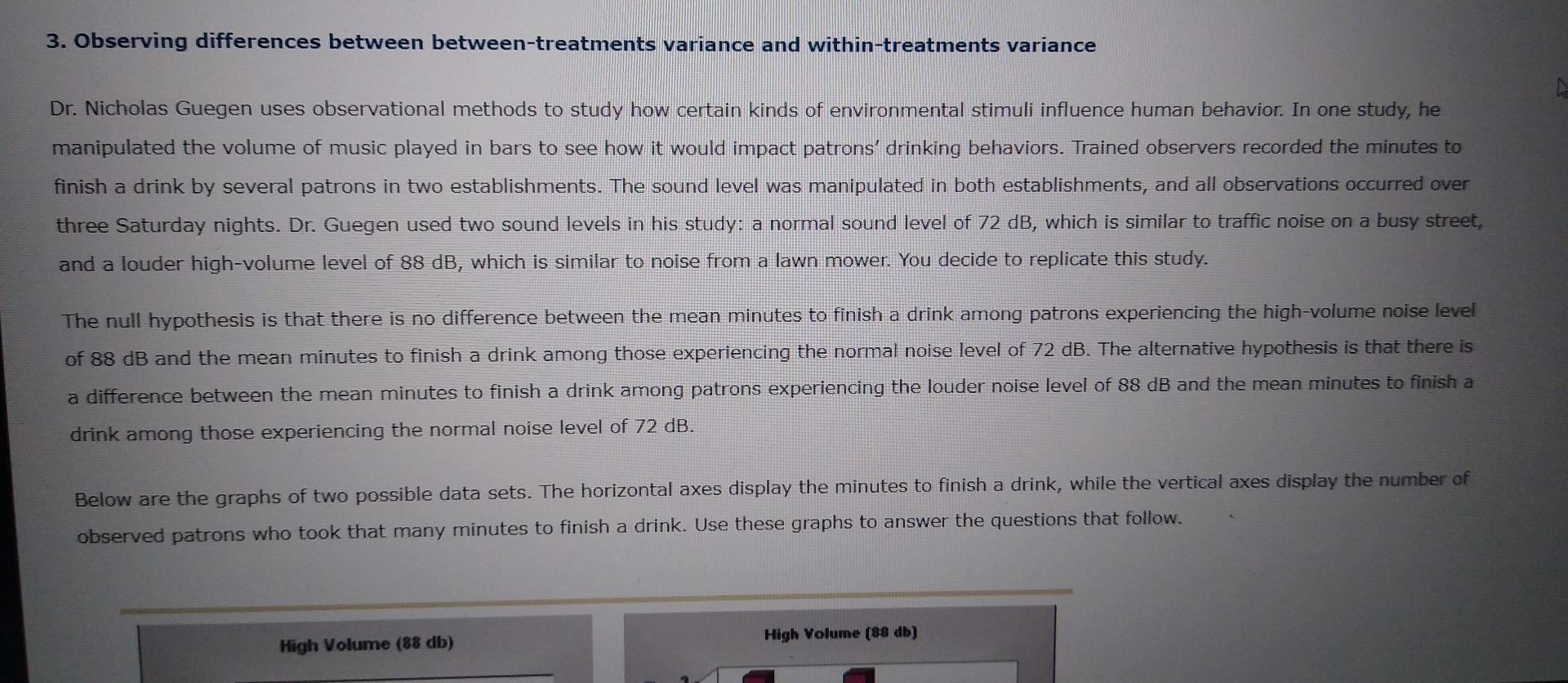 Solved 3. Observing differences between between-treatments | Chegg.com