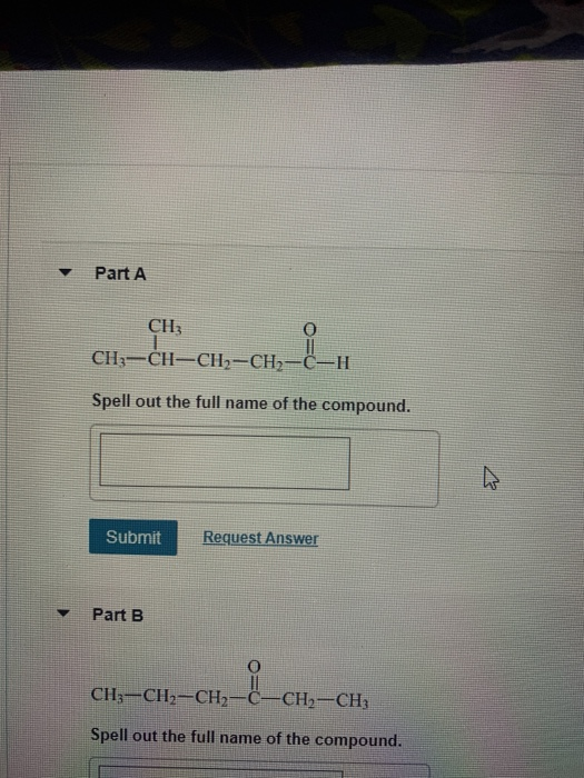 Solved Part A CH; CH3-CH=CH2=CH2=C-H Spell out the full name | Chegg.com