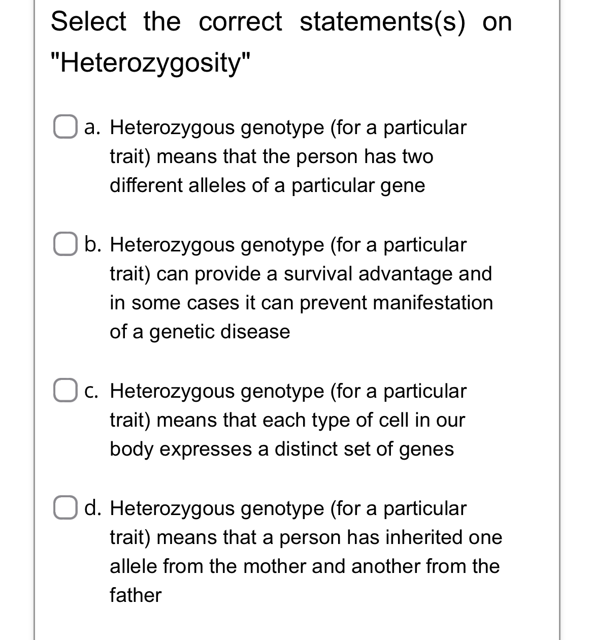 Solved Select the correct statements(s) | Chegg.com