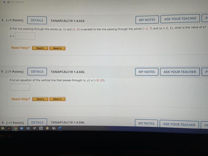 Solved P 4. [-/1 Points) DETAILS TANAPCALC10 1.4.024. MY | Chegg.com Solved P 4. [-/1 Points) DETAILS TANAPCALC10 1.4.024. MY | Chegg.com