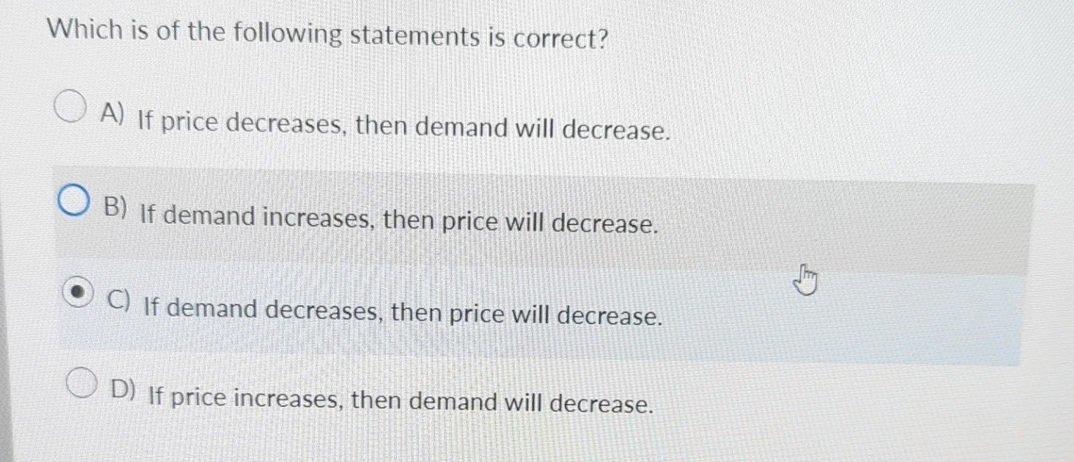 Solved Which is of the following statements is correct?A) | Chegg.com