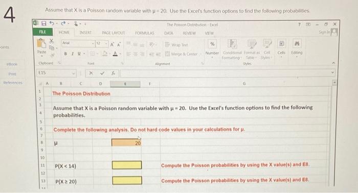 Solved Assume that X is a Poisson random vatiable with μ=20. | Chegg.com