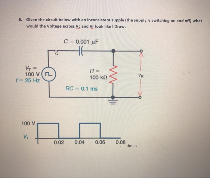 Solved 6. Given the circuit below with an inconsistent | Chegg.com