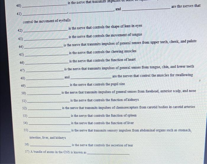 Solved BIO2101 Ch.13 Assignment Fill the following blanks | Chegg.com