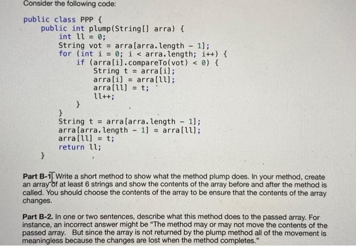 Solved = Consider the following code: public class PPP { | Chegg.com