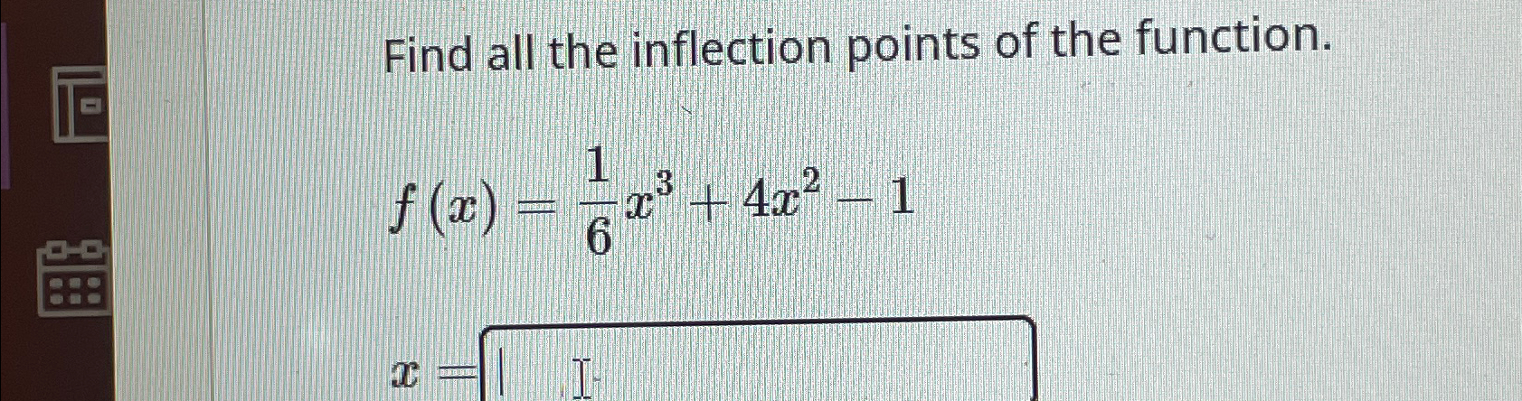Solved Find all the inflection points of the | Chegg.com
