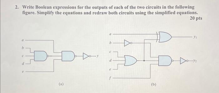Solved make sure to SIMPLIFY the equations after writing the | Chegg.com