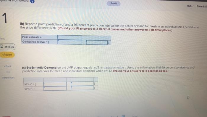Solved The following partial JMP regression output for the | Chegg.com