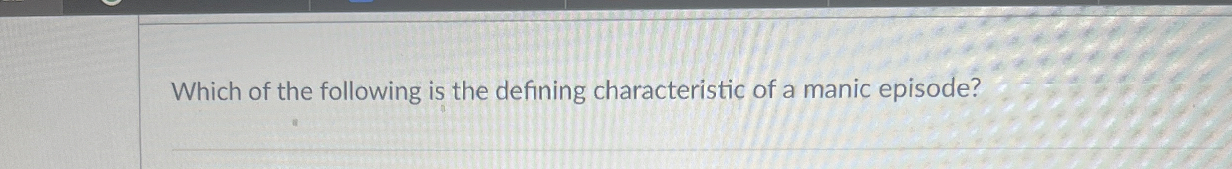 Solved Which of the following is the defining characteristic | Chegg.com