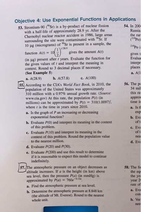 Solved Graph Exponential FunctionsFor numbers 9-12, evaluate | Chegg.com