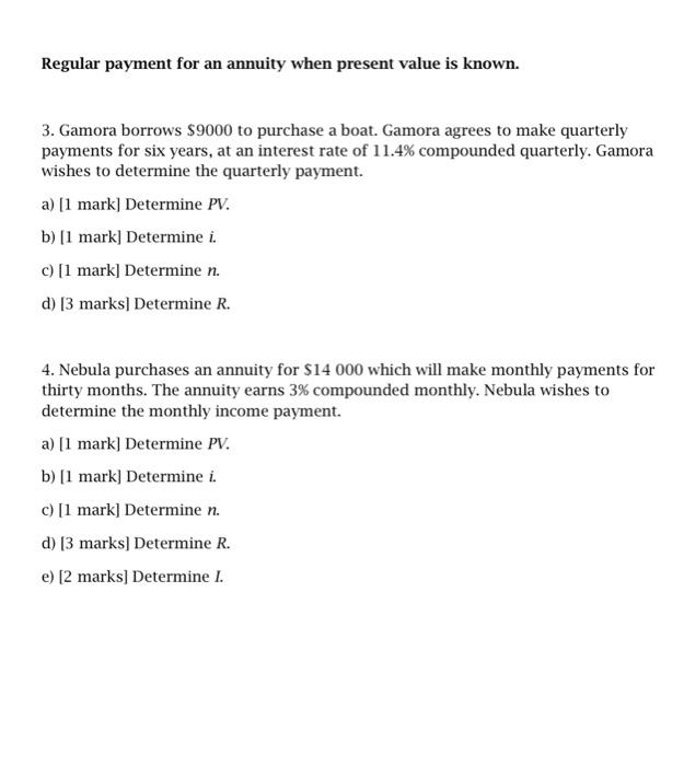 Solved Assignment 14 - Annuities Please refer to the | Chegg.com