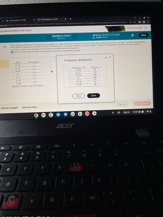 Solved Frequency distribution | Chegg.com Solved Frequency distribution | Chegg.com