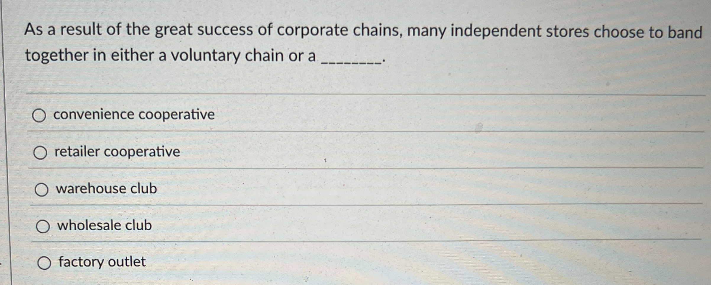 Solved As a result of the great success of corporate chains, | Chegg.com