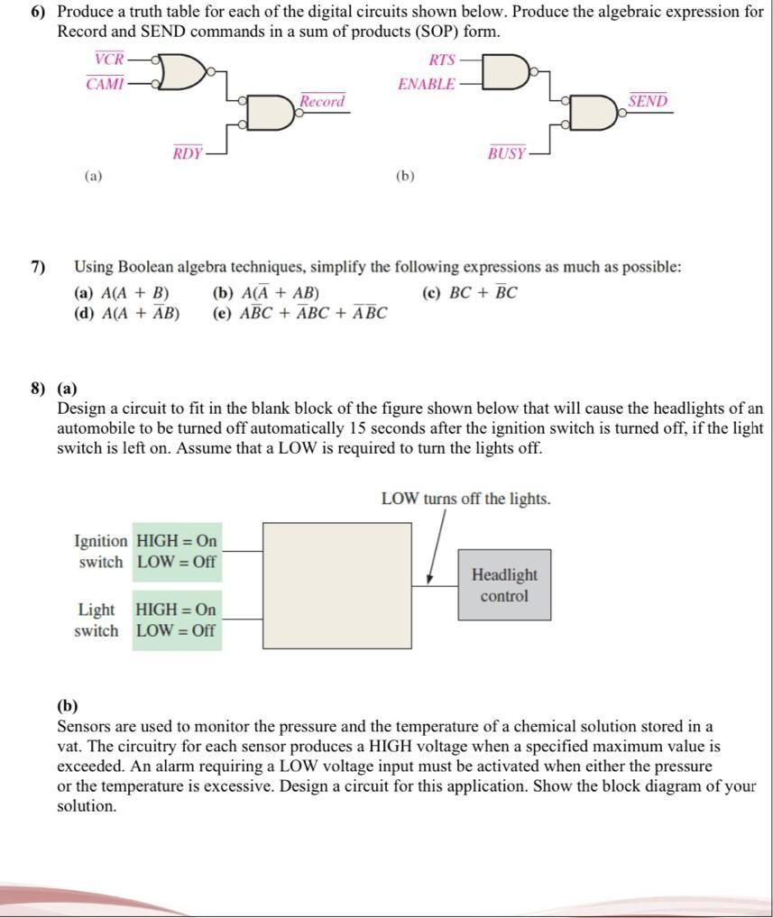 Solved Part1: 1) (a) Model the following scenario using a | Chegg.com