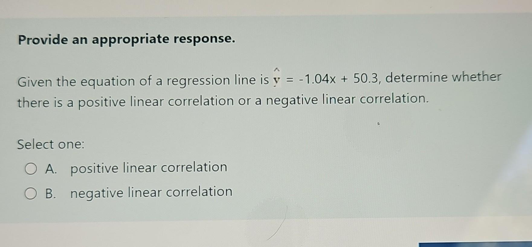 Solved Provide an appropriate response. Given the equation | Chegg.com