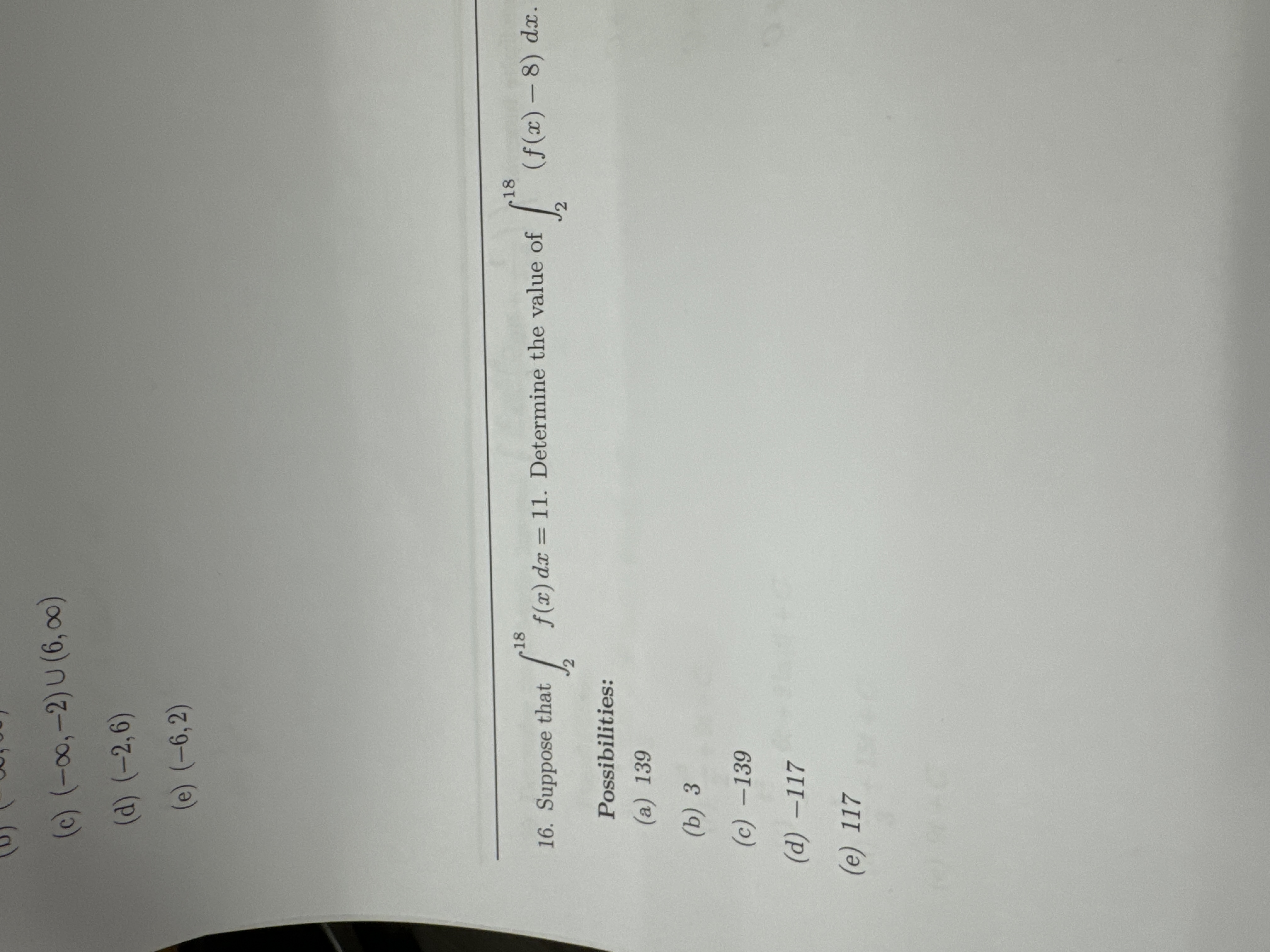 Solved Suppose that ∫218f(x)dx=11. ﻿Determine the value of | Chegg.com