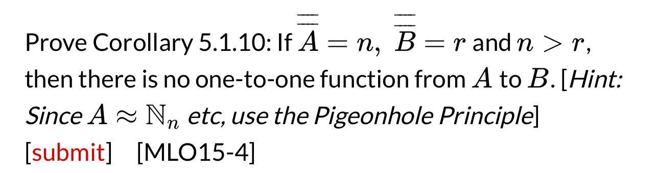 Solved Prove Corollary 5.1.10: If | Chegg.com