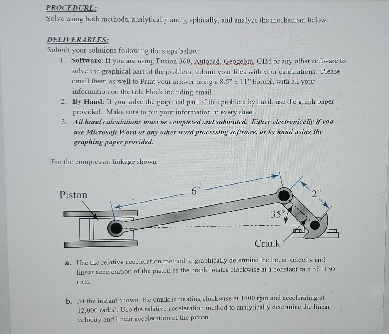 Solved Solve using both methods, analytically and | Chegg.com