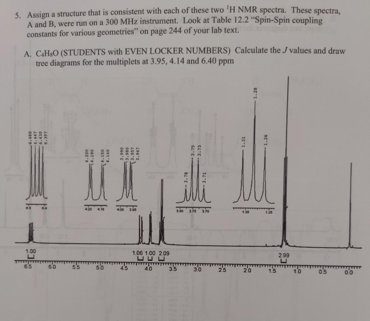 Solved 5. Assign a structure that is consistent with each of | Chegg.com