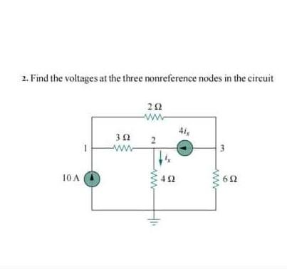 Solved Nodal Analysis; use cramer's rule with complete | Chegg.com