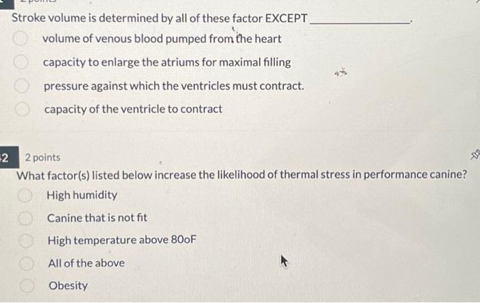 Solved Stroke volume is determined by all of these factor | Chegg.com