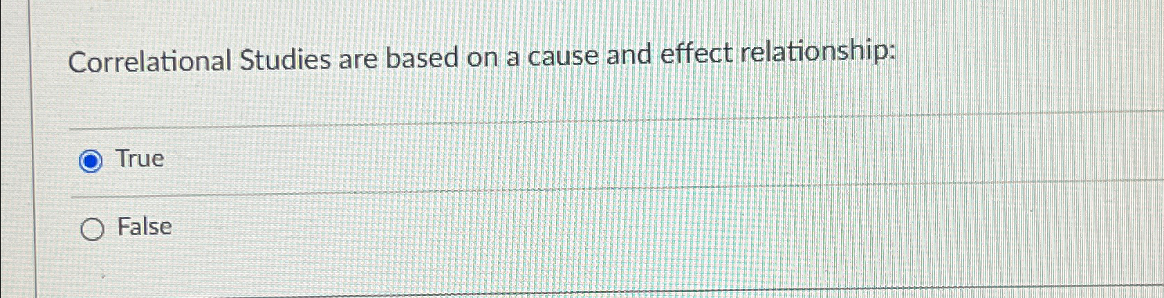 Solved Correlational Studies are based on a cause and effect | Chegg.com
