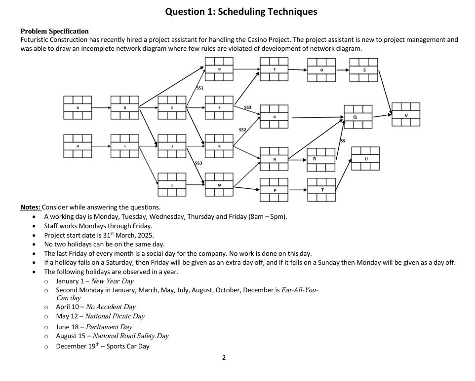 Solved Question 1: Scheduling TechniquesProblem | Chegg.com