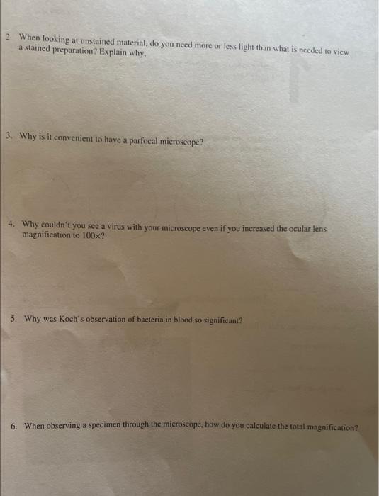 Solved EXERCISE Laboratory Report: Introduction to the | Chegg.com