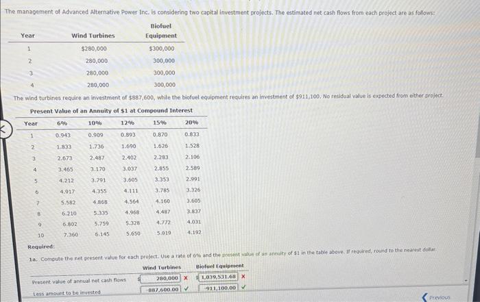Solved The management of Advanced Alternative Power Inc. Is | Chegg.com