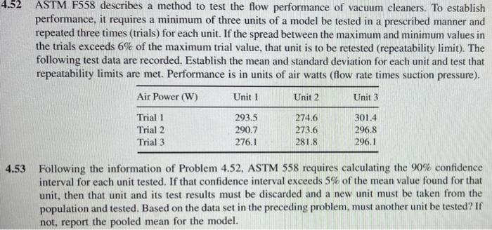 Solved 4.52 ASTM F558 describes a method to test the flow | Chegg.com