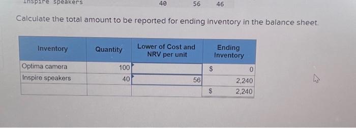 Solved Calculate ending inventory and cost of goods sold for | Chegg.com