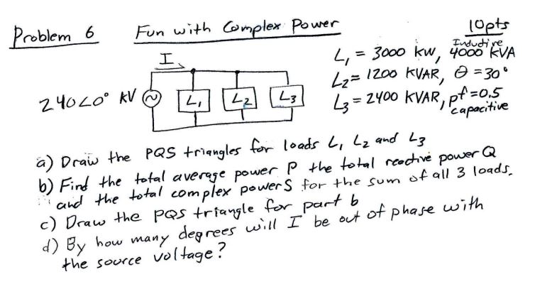 Solved Problem 6 ﻿Fun with Complex Power (240)/(_(0))\deg | Chegg.com